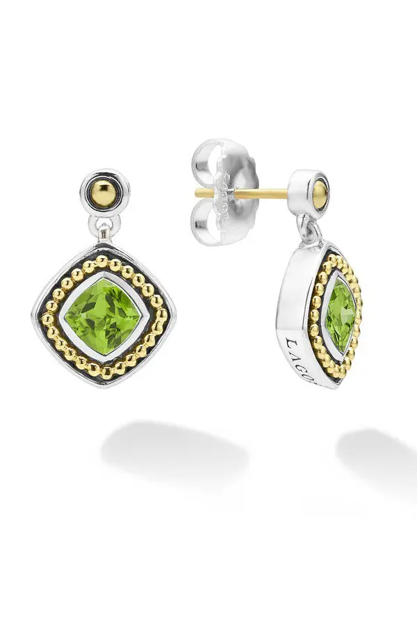 Lagos Rittenhouse Peridot Drop Earrings - Gold