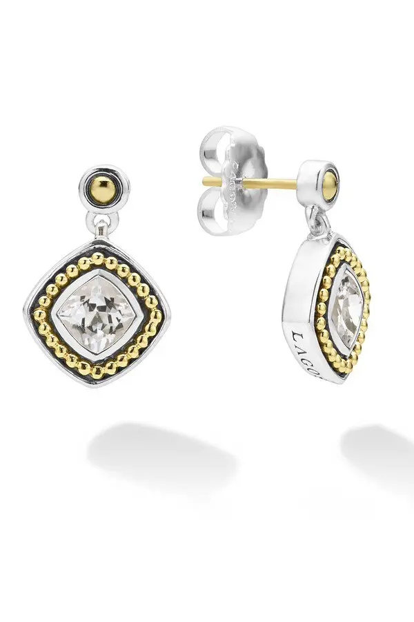 Lagos Rittenhouse Topaz Drop Earrings - White