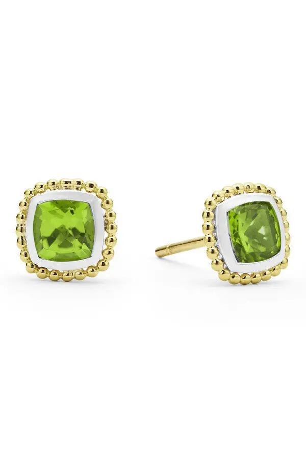 Lagos Rittenhouse Peridot Stud Earrings - Gold