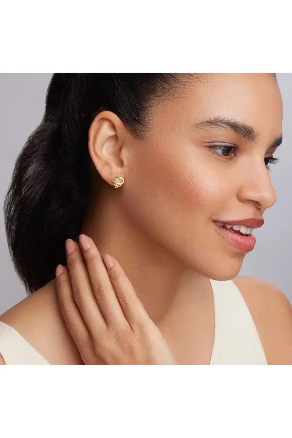 Lagos 18k Love Knot Stud Earrings