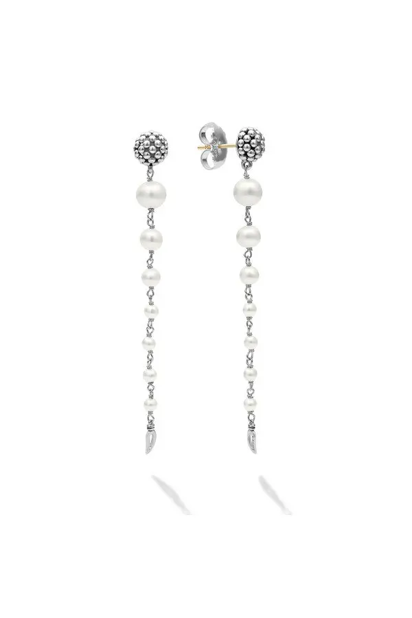 Lagos Luna Pearl Drop Earrings - Gold