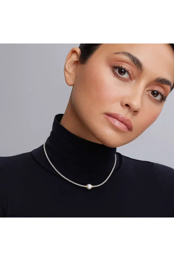 Lagos Luna Caviar Pearl Necklace - Gold
