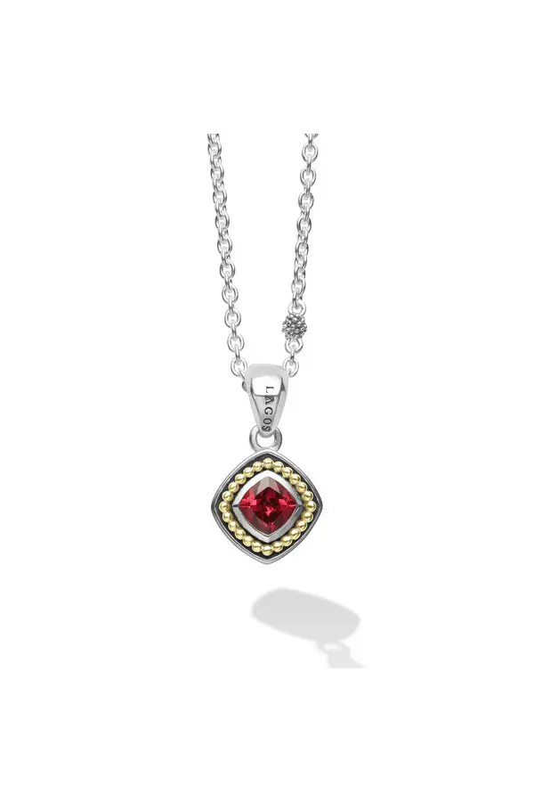 Lagos Rittenhouse Rhodolite Garnet Pendant Necklace - Gold