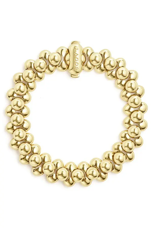 Lagos Caviar 18k Bead Bracelet - Gold