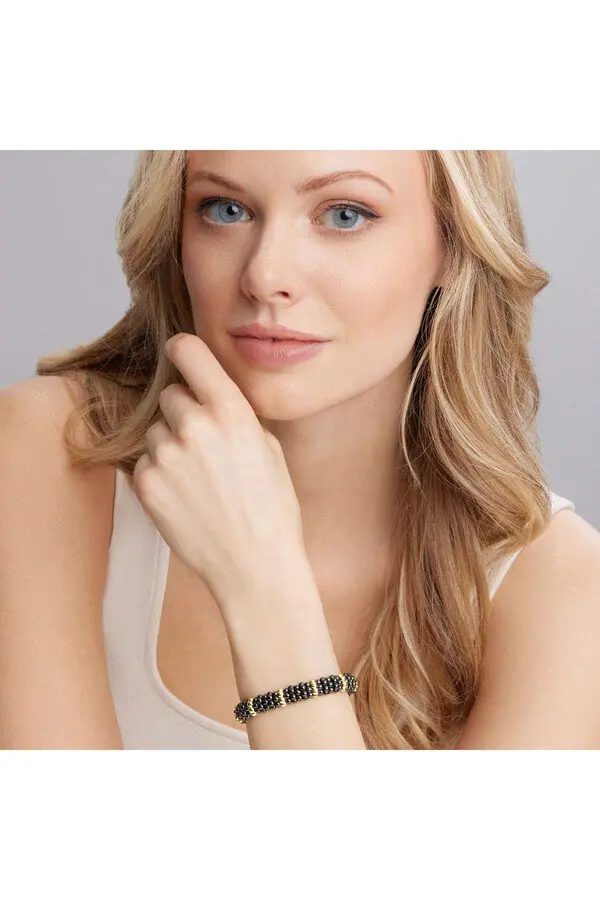 Lagos 18k Station Ceramic Beaded Bracelet
