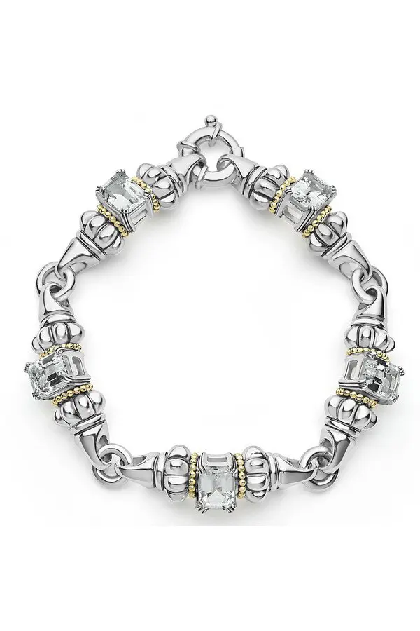 Lagos Glacier Topaz Bracelet - White