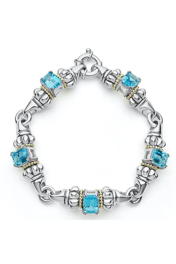 Lagos Glacier Swiss Topaz Bracelet - Blue