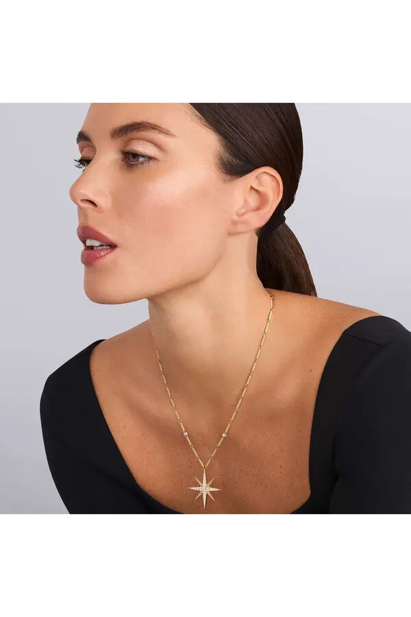 Lagos North Star 18k Diamond Pendant Necklace