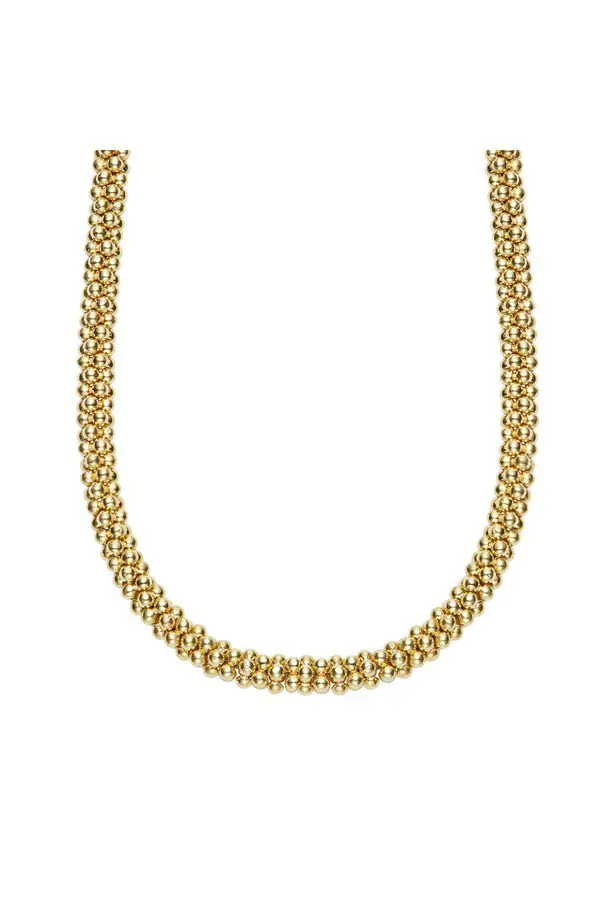 Lagos Caviar Necklace - Gold