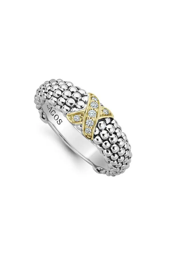 Lagos Embrace Two-tone Diamond Ring - Gold