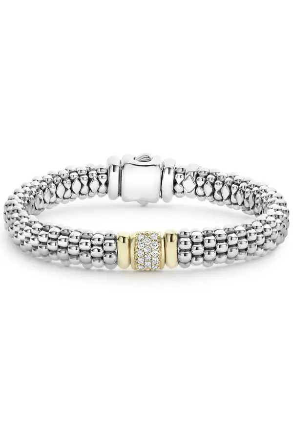 Lagos Caviar Lux Diamond Caviar Bracelet - Gold