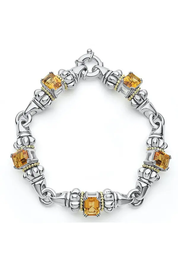 Lagos Glacier Classic Citrine Bracelet - Gold