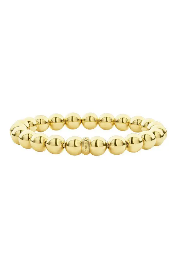 Lagos Caviar 18k Beaded Bracelet - Gold