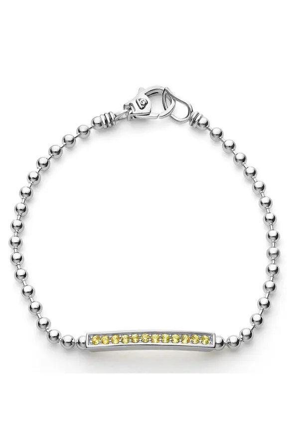 Lagos Caviar Spark Sapphire Beaded Bracelet - Yellow