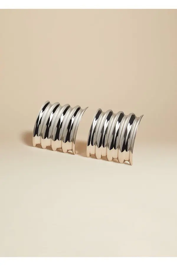 Khaite The Large Julius Panel Earrings