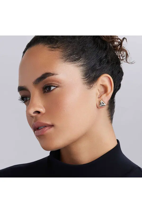 Lagos Ksl Open Pyramid Stud Earrings