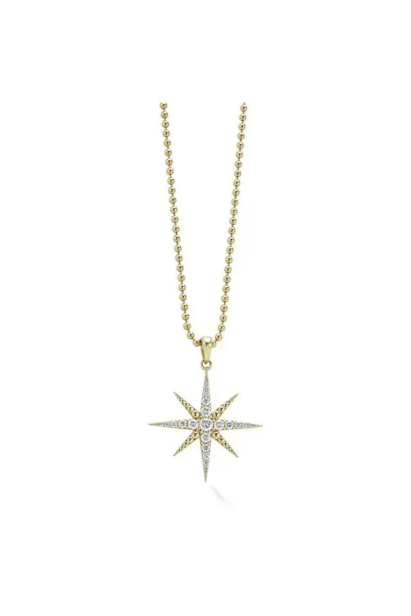 Lagos North Star Diamond And 18k Pendant Necklace - Gold