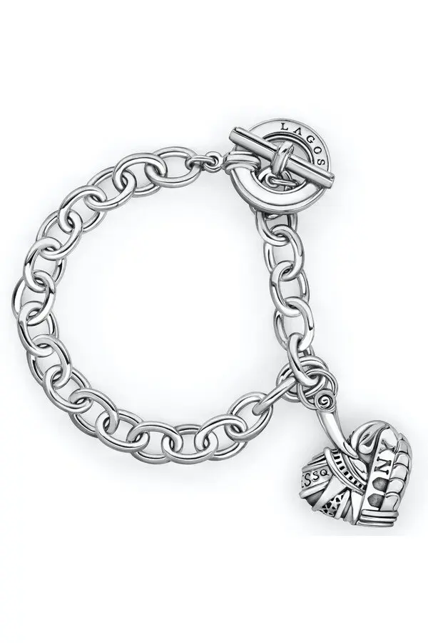 Lagos Hearts Of Heart Of New York Charm Bracelet - Silver