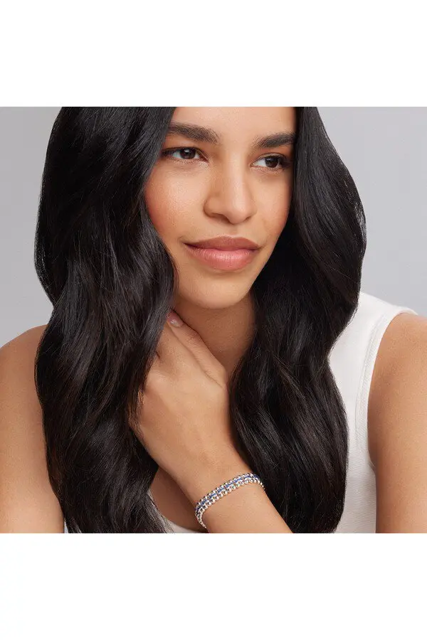 Lagos Caviar Spark Sapphire Link Bracelet - Blue