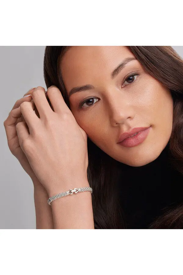 Lagos Derby Caviar Buckle Diamond Bracelet