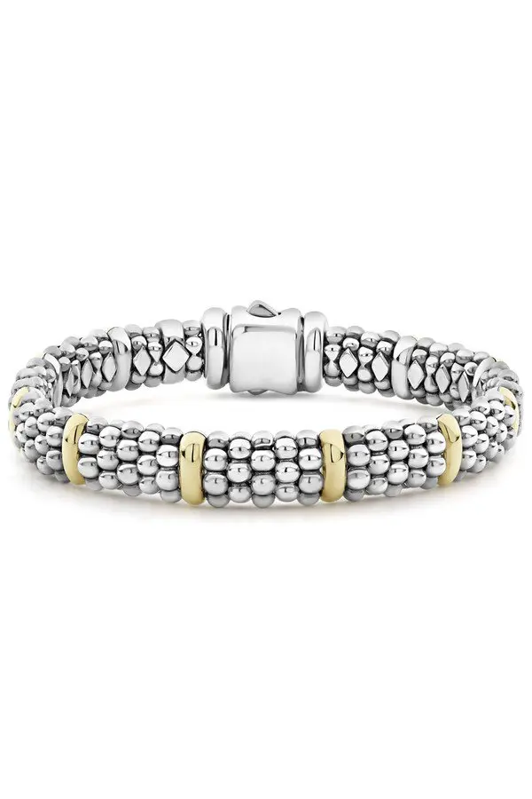 Lagos Signature Caviar Station Bracelet - Gold