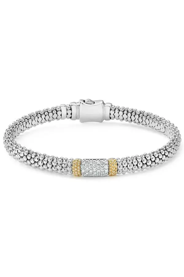 Lagos Caviar Lux Diamond Bracelet - Gold