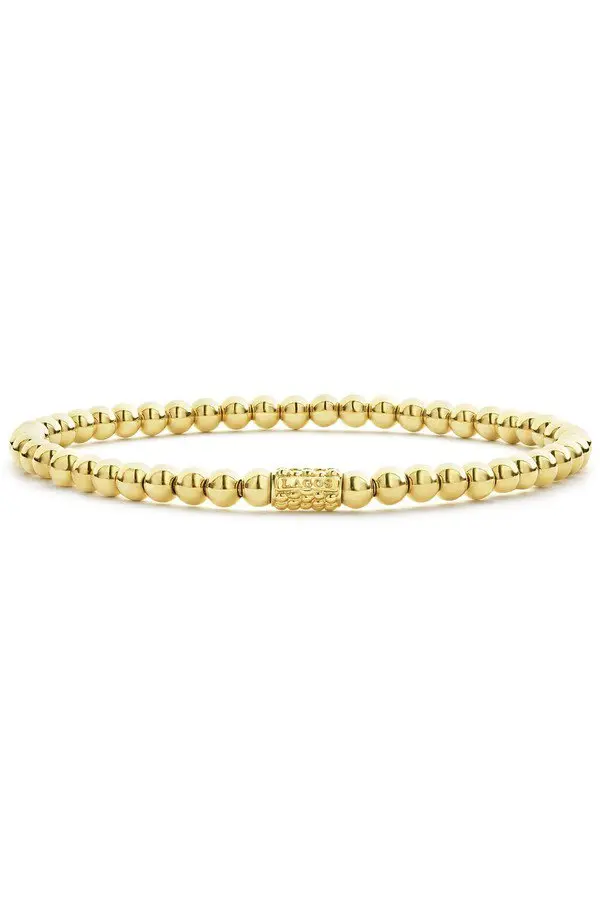 Lagos Caviar 18k Bead Bracelet - Gold