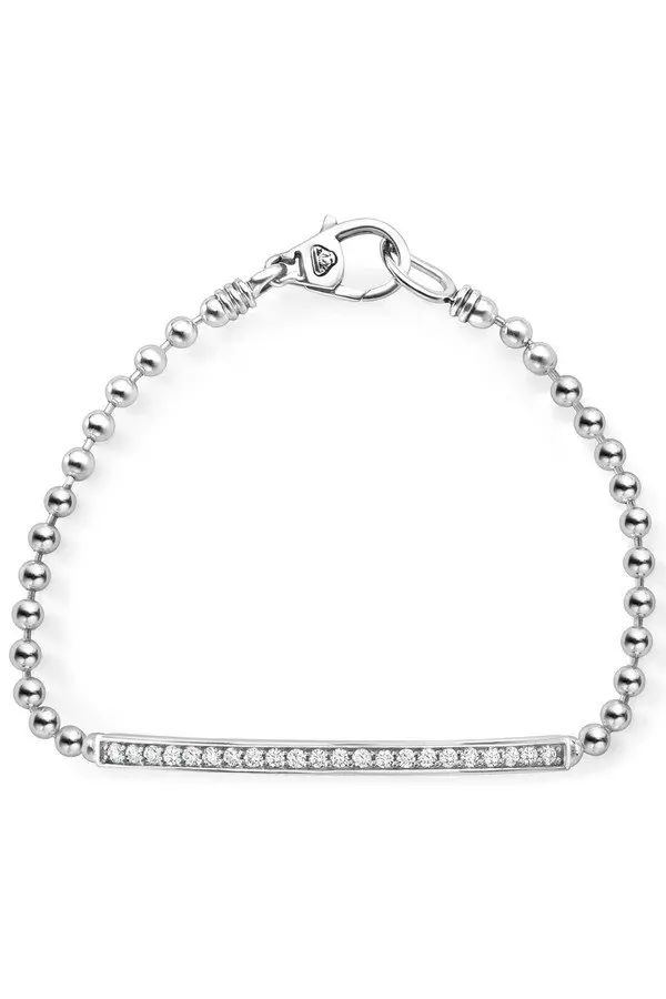 Lagos Caviar Spark Diamond Bracelet - Silver