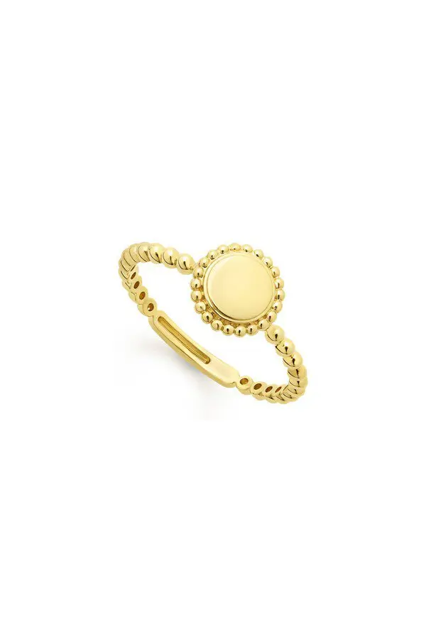Lagos Caviar 18k Circle Ring - Gold