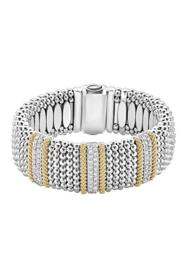 Lagos Caviar Lux Diamond Bracelet - Gold