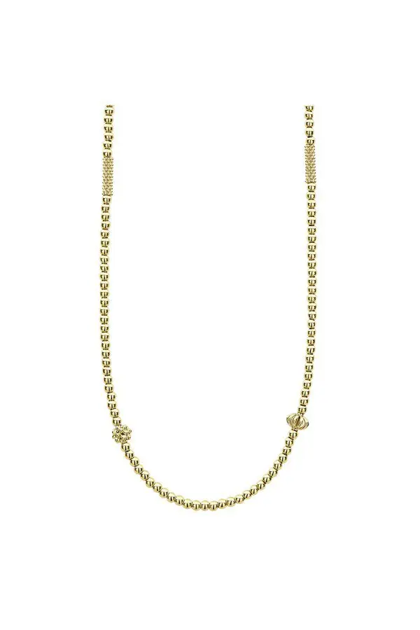 Lagos Caviar 18k Beaded Necklace - Gold