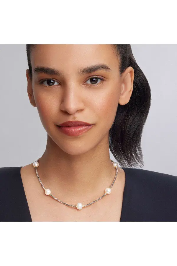 Lagos Luna Caviar Pearl Necklace - Gold