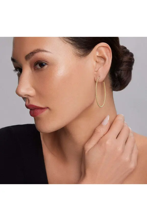 Lagos Caviar Hoop Earrings