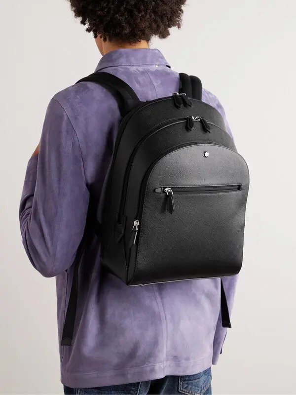 MONTBLANC Sartorial Medium Cross-grain Leather Backpack