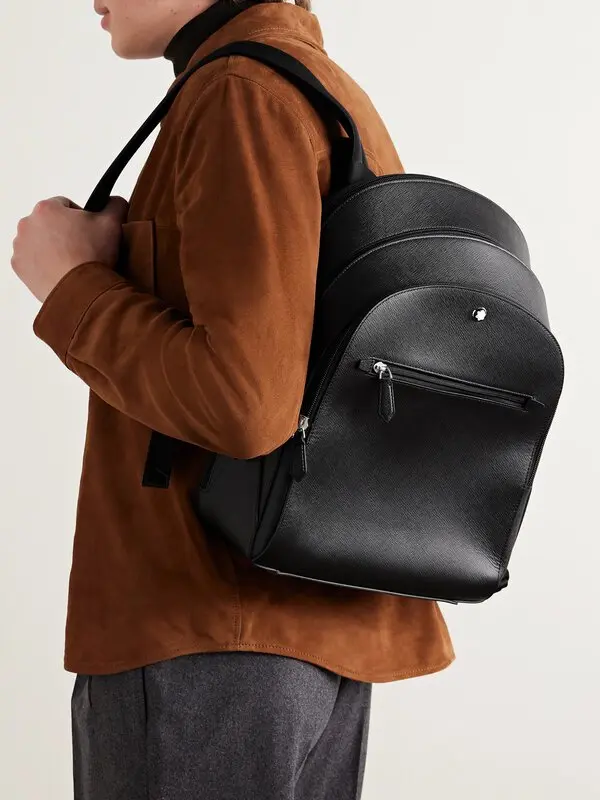 Montblanc Sartorial Medium Cross-grain Leather Backpack