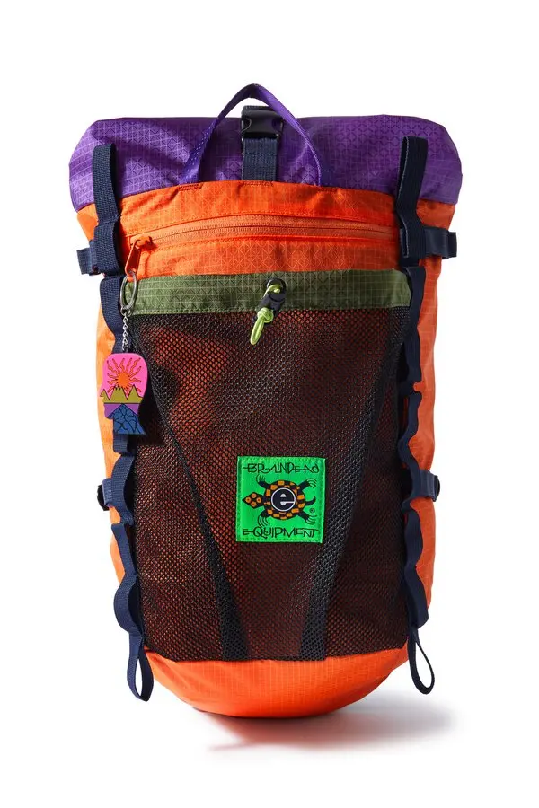 Brain Dead Equipment Climbing Mesh-Trimmed Colour-Block Ripstop