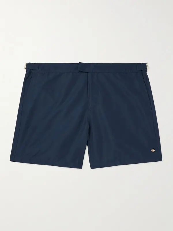 Loro Piana Embellished Straight-leg Swim Shorts - Blue