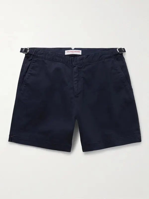 Orlebar Brown Bulldog Slim-fit Straight-leg Stretch-cotton Twill Shorts - Blue