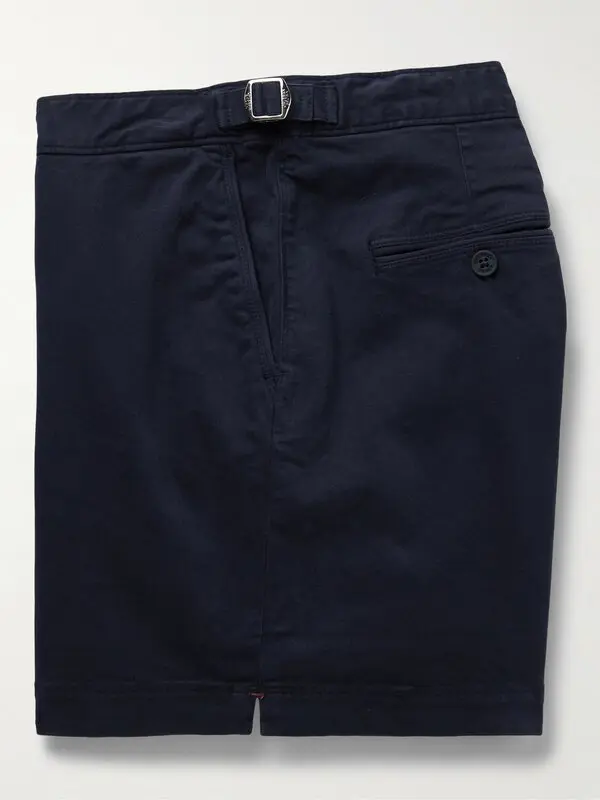 Orlebar Brown Bulldog Slim-fit Straight-leg Stretch-cotton Twill Shorts - Blue
