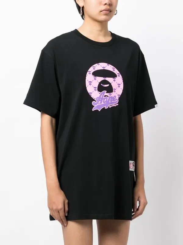 A BATHING APE Aape * Graphic-print Jersey T-shirt - Black