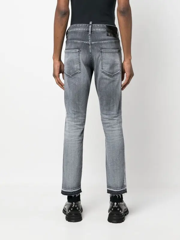 Dsquared2 Slim-fit Cropped Jeans - Grey