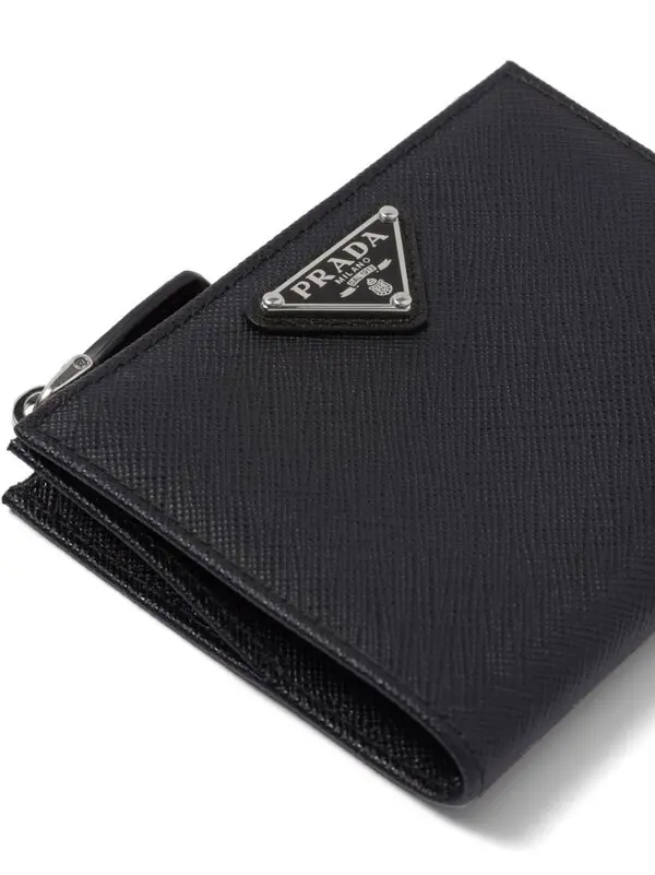 Prada Triangle-logo Saffiano Leather Wallet