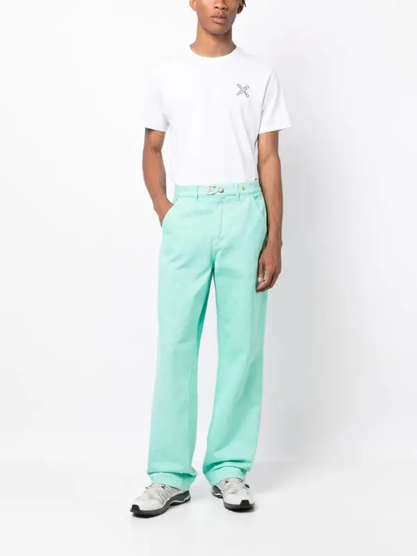 OBJECTS IV LIFE Embroidered-logo Mid-rise Jeans - Green