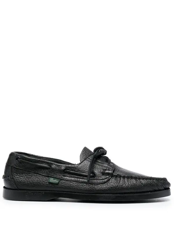 Paraboot Snakeskin-effect Calf-leather Loafers - Black