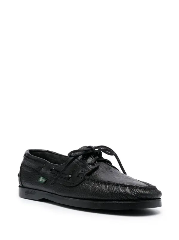 Paraboot Snakeskin-effect Calf-leather Loafers - Black