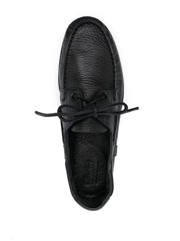 Paraboot Snakeskin-effect Calf-leather Loafers - Black