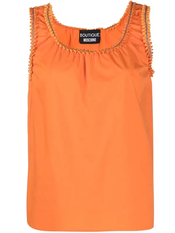 Moschino Embellished-trim Tank Top