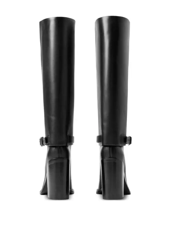Burberry Leather Knee-high Boots - Black