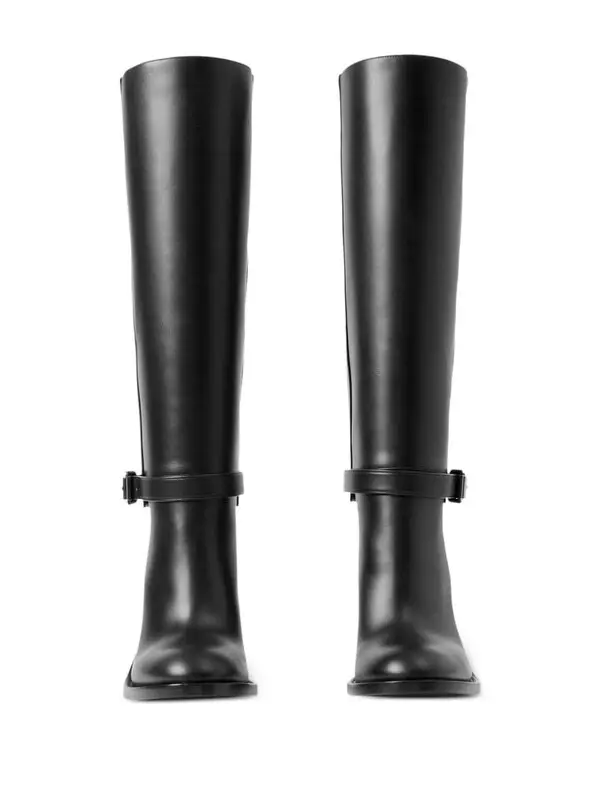 Burberry Leather Knee-high Boots - Black