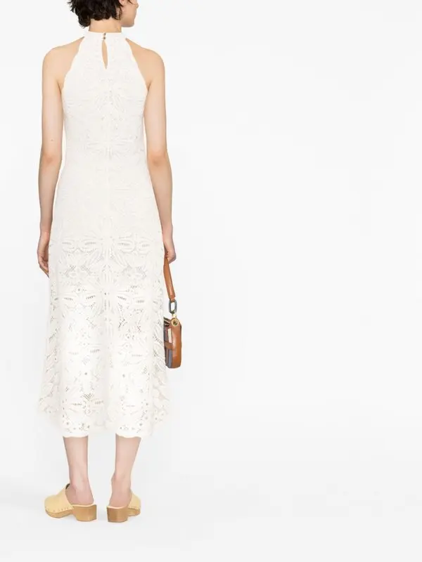 maje beaded crochet maxi dress Beaded crochet maxi dress White For Women